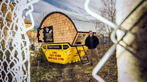 Cost Of Living Artist Living In Converted Skip In Bermondsey Bbc News