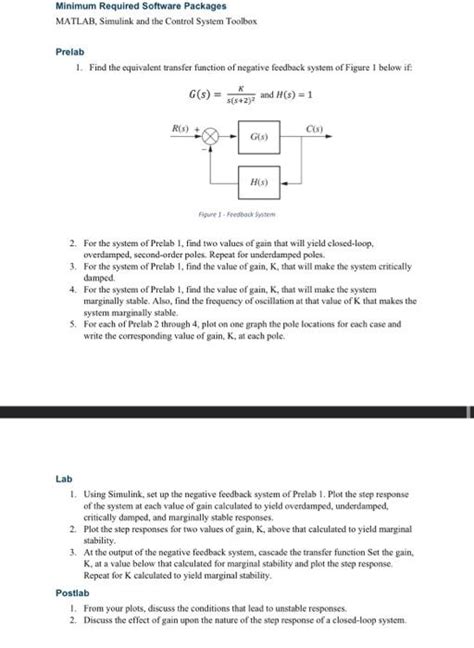 Solved Minimum Required Software Packages Matlab Simulink