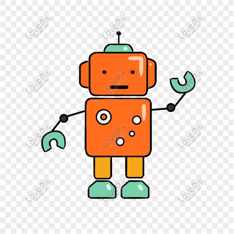 ภาพประกอบการ์ตูนหุ่นยนต์น่ารัก Png สำหรับการดาวน์โหลดฟรี Lovepik