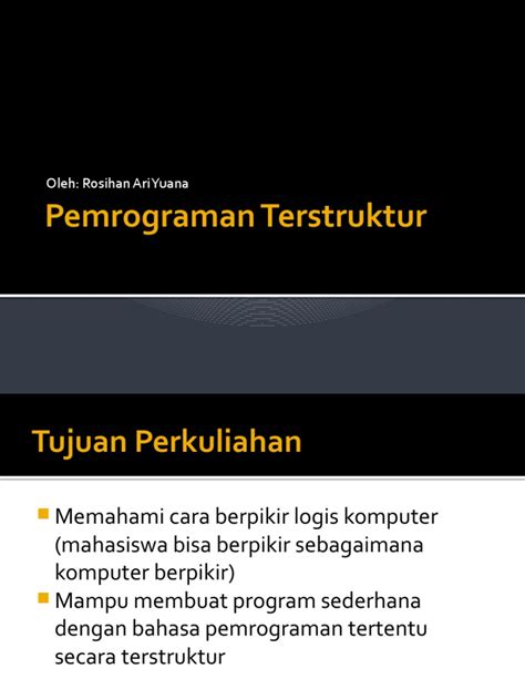 Pemrograman Terstruktur Pdf