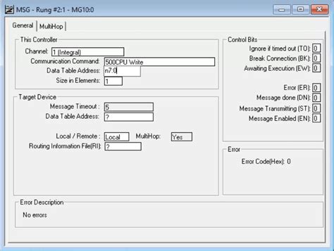 Message Msg Micrologix Writing Data Over Ethernet To A Slc 505 The Automation Blog