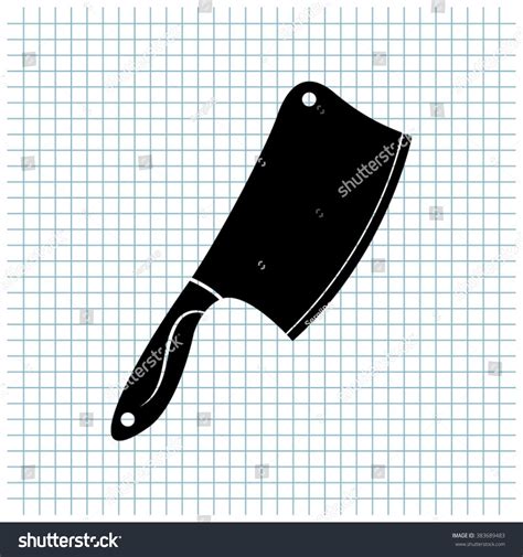 Meat Chopper Vector Icon Stock Vector Royalty Free 383689483