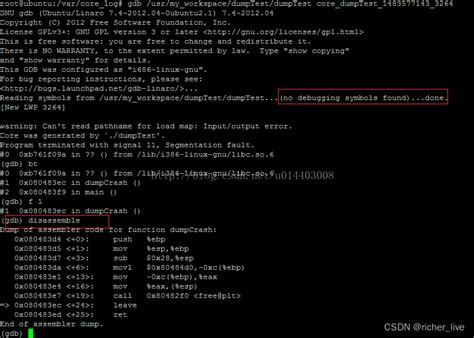 linux 生成 dump文件 linux生成dump文件 csdn博客