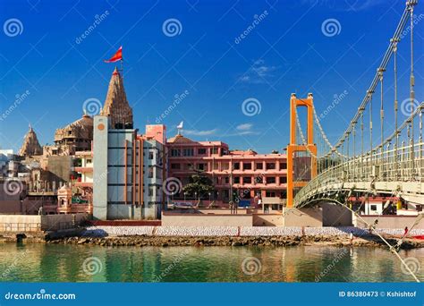 Sudama Setu Bridge In Dwarka Stock Image Image Of Architecture