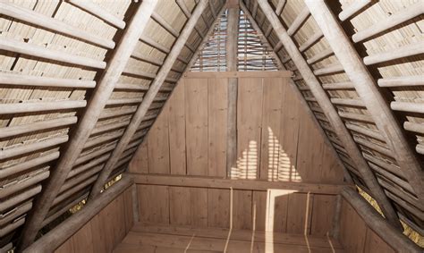 3d Model Enterable Medieval Pit House Vr Ar Low Poly Cgtrader