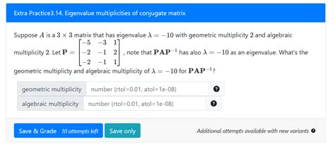 Solved Suppose A ﻿is A 3×3 ﻿matrix That Has Eigenvalue λ 10