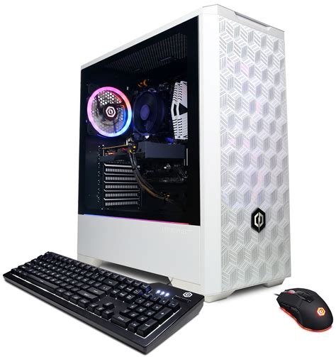 CyberPowerPC Gamer Master White Gaming Desktop AMD Ryzen 7 7700X 16GB