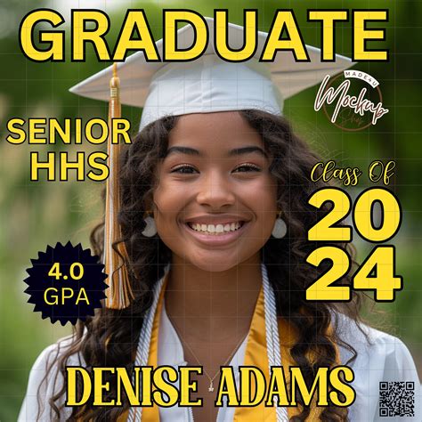 Senior Mockup Female Grad Model Mockup African American Model Png File