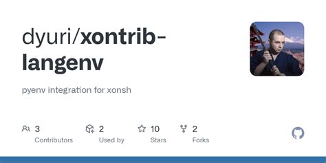 GitHub Dyuri Xontrib Langenv Pyenv Integration For Xonsh