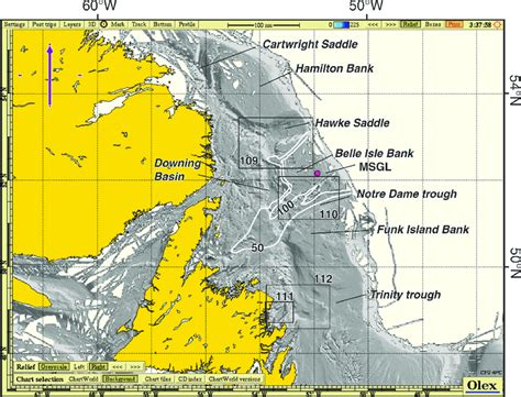 Image Of The Bathymetry Off Northeast Island Of Newfoundland Exported