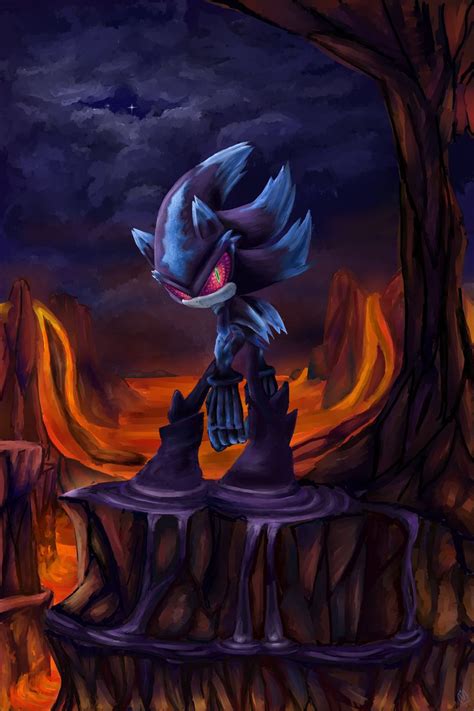 An Image Of A Cartoon Character Standing On A Cliff In Front Of A Tree