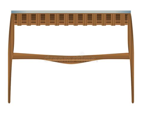 folding wood table front view in realistic style turquoise table top