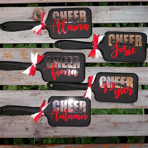 Personalized Name Cheer Hair Brush Wet Brush Detangler Custom Comb