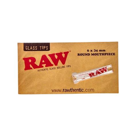 Raw Glass Tips Round Mouthpiece