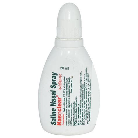 Nasoclear Nasal Spray 20ml Clickoncare