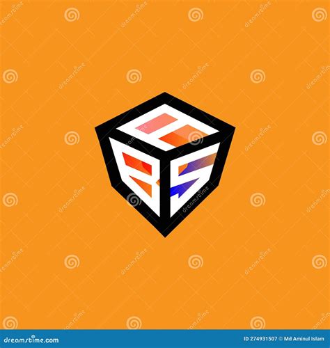 Abs Letter Logo Creative Design With Vector Graphic Stock Vector