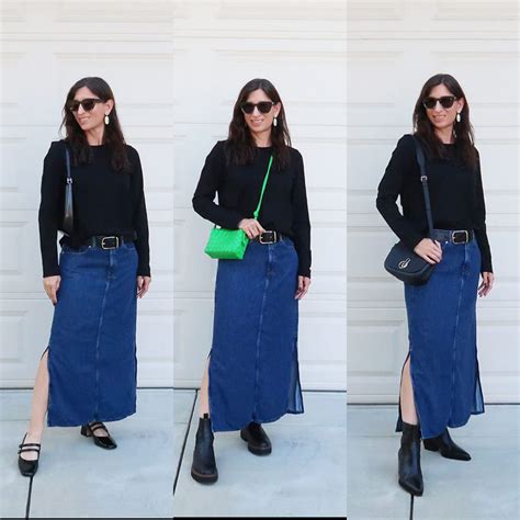 Denim Pencil Skirt Outfit Ideas Bay Area Fashionista