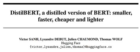 논문리뷰 Distilbert A Distilled Version Of Bert Smaller Faster