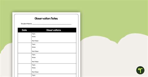Observation Notes