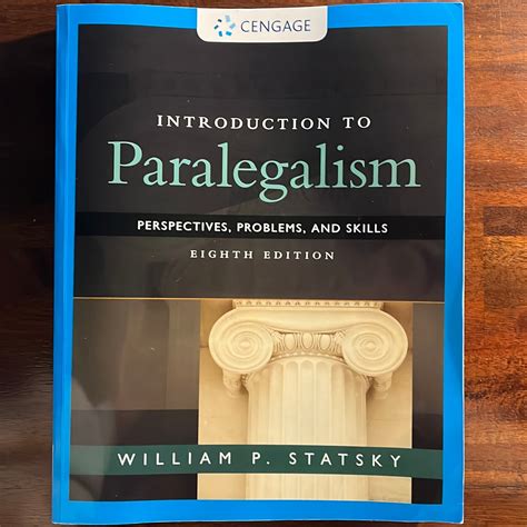 Introduction To Paralegalism By William P Statsky