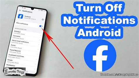How To Turn Off Notifications On Facebook App Android Youtube