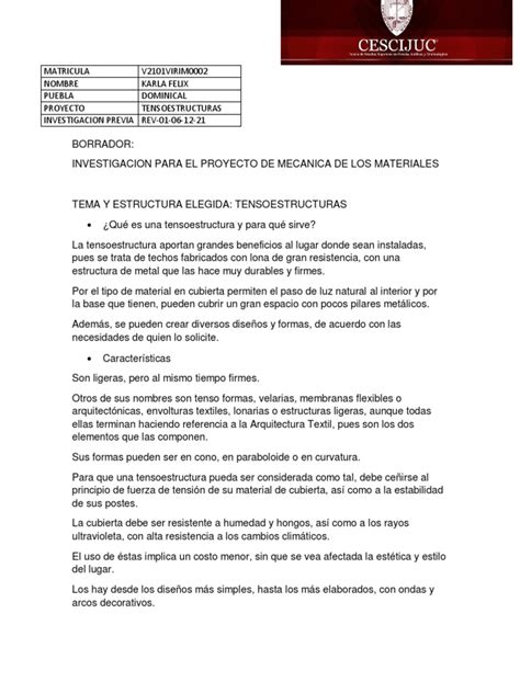 Borrador Tensoestructuras Pdf Ciencias Fisicas Ingeniería De