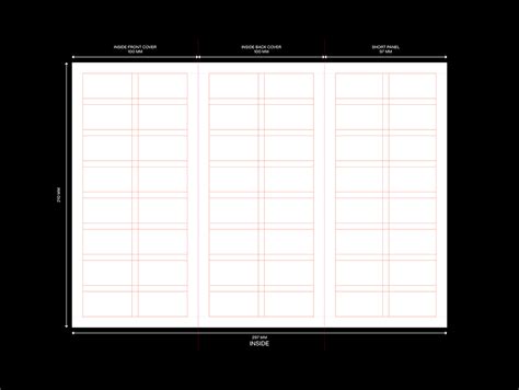A Trifold Brochure Grid System For InDesign Behance