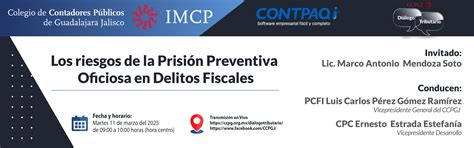 Diálogo Tributario Los Riesgos De La Prisión Preventiva Oficiosa En