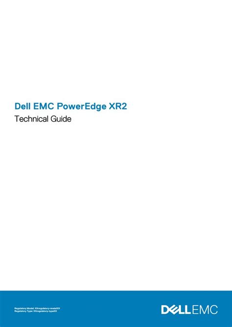 pdf dell emc poweredge xr2 technical guide · 2020 5 13 · dell emc