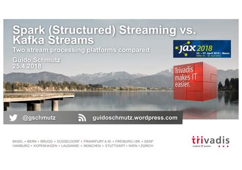 Spark Structured Streaming Vs Kafka Streams Two Stream Processing Platforms Compared Pdf
