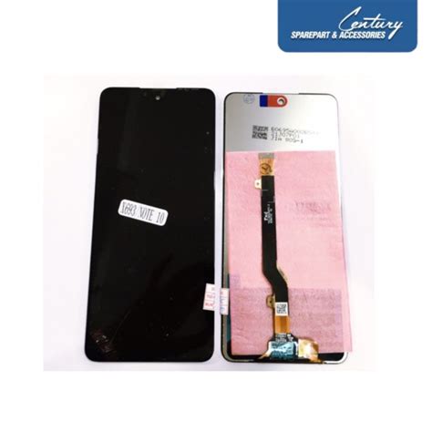 Jual LCD TS INFINIX X693 BLACK INFINIX NOTE 10 Shopee Indonesia