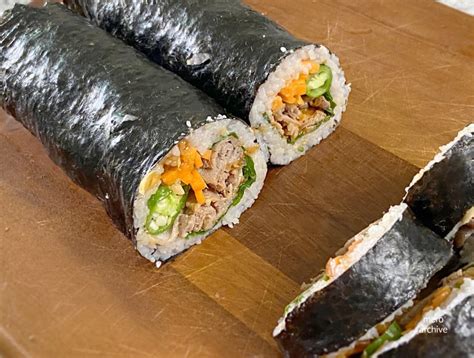 삼겹살 김밥 만들기 남은 대패삼겹살 차돌박이 활용법