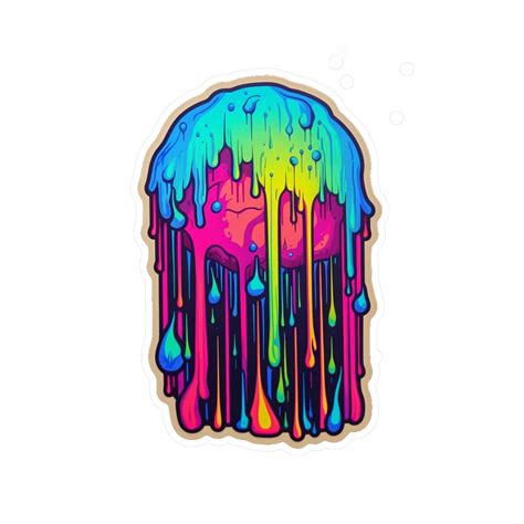 Trippy Drip Lsd Vinyl Decal Etsy