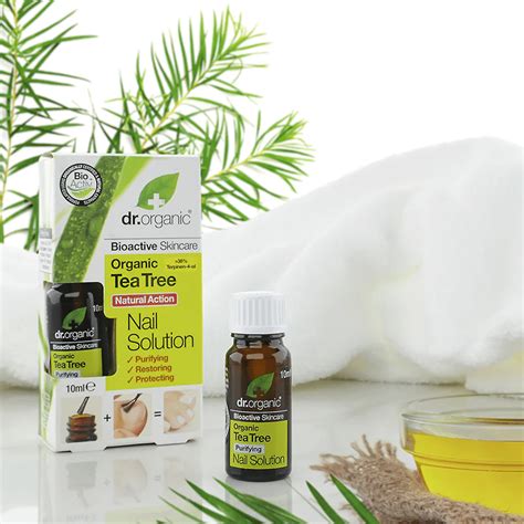 Buy Dr Organic Tea Tree Nail Solution 10ml