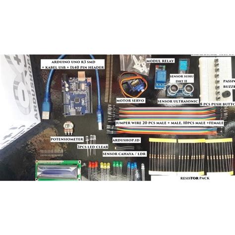 Jual Diskon Arduino Uno R3 Starter Kit Compatible Cocok Untuk Pemula