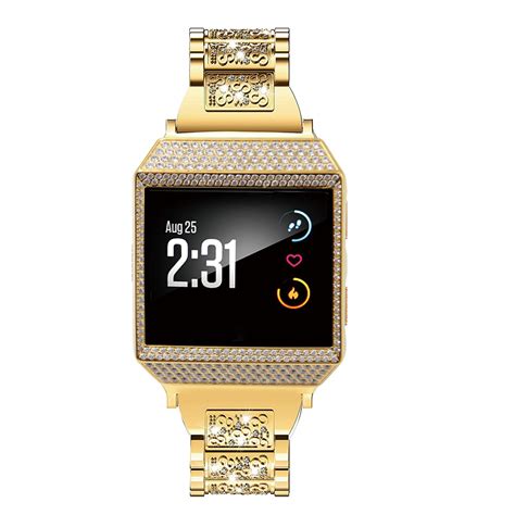 Gold Diamond Case For Fitbit Ionic Smart Watch