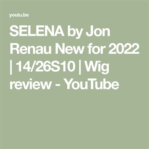 SELENA By Jon Renau New For S Wig Review YouTube Selena Wigs Beautiful Wigs