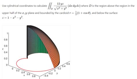 Solved Use Cylindrical Coordinates To Calculate