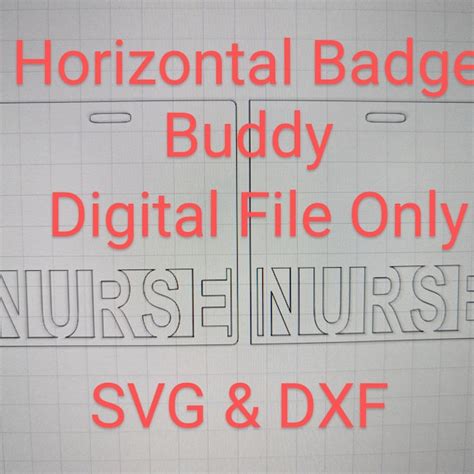 healthcare worker badge file etsy