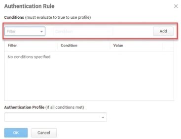 Creating Authentication Rules