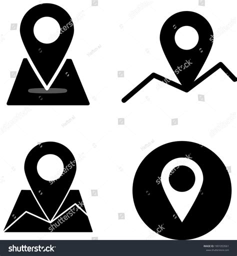 Map Vector Location Trendy Flat Style 库存矢量图（免版税）1901053561 Shutterstock