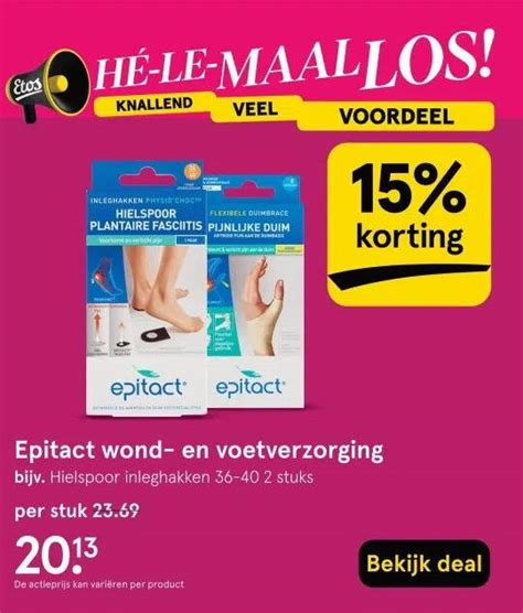 Epitact Wond En Voetverzorging Aanbieding Bij Etos