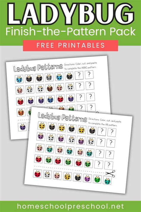 Ladybug Pattern Printable