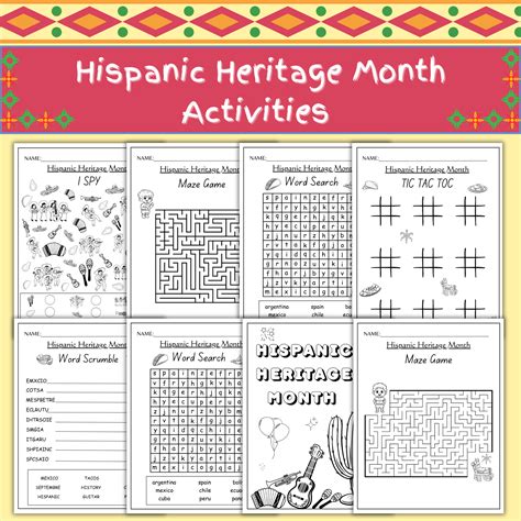 Hispanic Heritage Month Activitiesworksheet For Hispanic Heritage