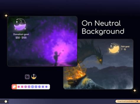 Goal Widget Cute Moon Glass Goal Widget Cute Minimal Customizable Goal