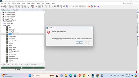 Biophysical Parameters Bands Not Creating An Image Problem Reports