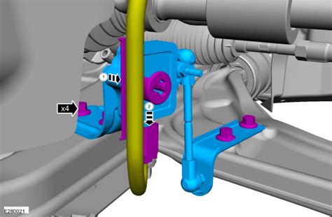 Lincoln Nautilus Headlamp Leveling Sensor Removal And Installation Exterior Lighting