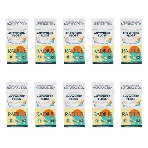 Radius Natural Unscented Silk Anywhere Floss Travel Dental Floss For
