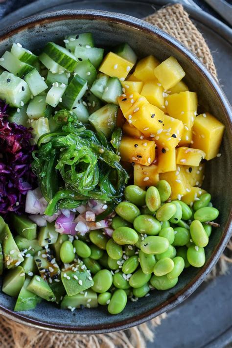 Deconstructed Sushi Bowl With Sweet Sesame Dressing Pick Up Limes