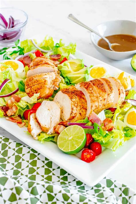 High Protein Chicken Club Salad Randa Nutrition